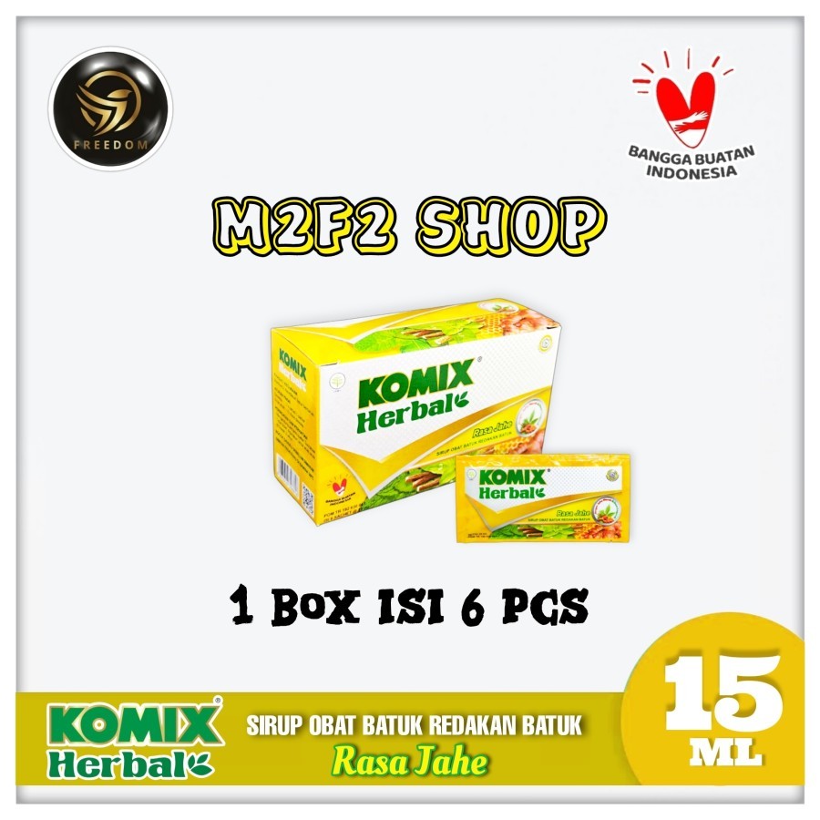 Jual Komix Herbal Sirup Obat Batuk Rasa Jahe Sachet - 15 ml (Kemasan 1 ...