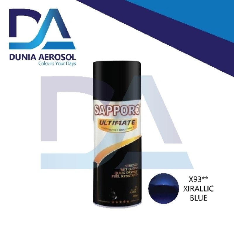 Jual Sapporo Ultimate Xirallic Blue X93 Cat Semprot | Shopee Indonesia