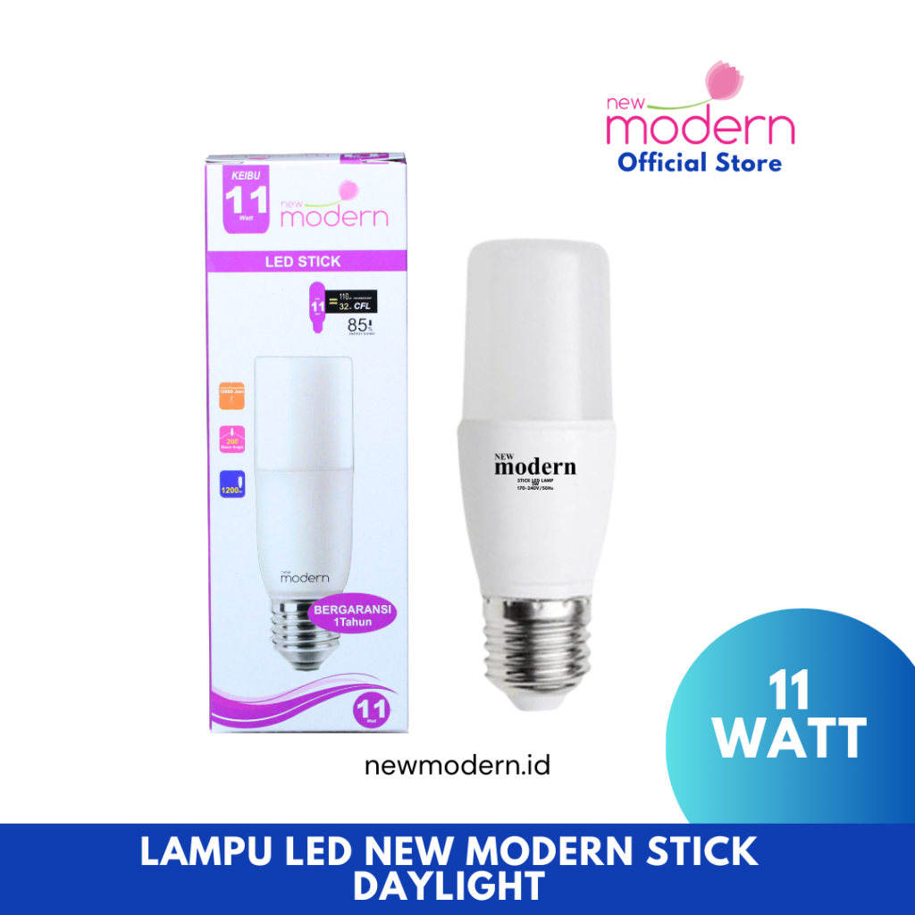 Jual New Modern LED Stick Lampu Daylight 11 Watt | Shopee Indonesia