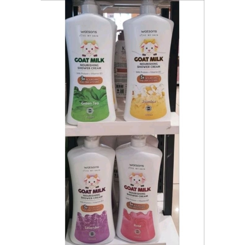 Jual WATSONS BODYWASH GOAT MILK/SHOWER CREAM/BY WATSON 1 LITER | Shopee ...