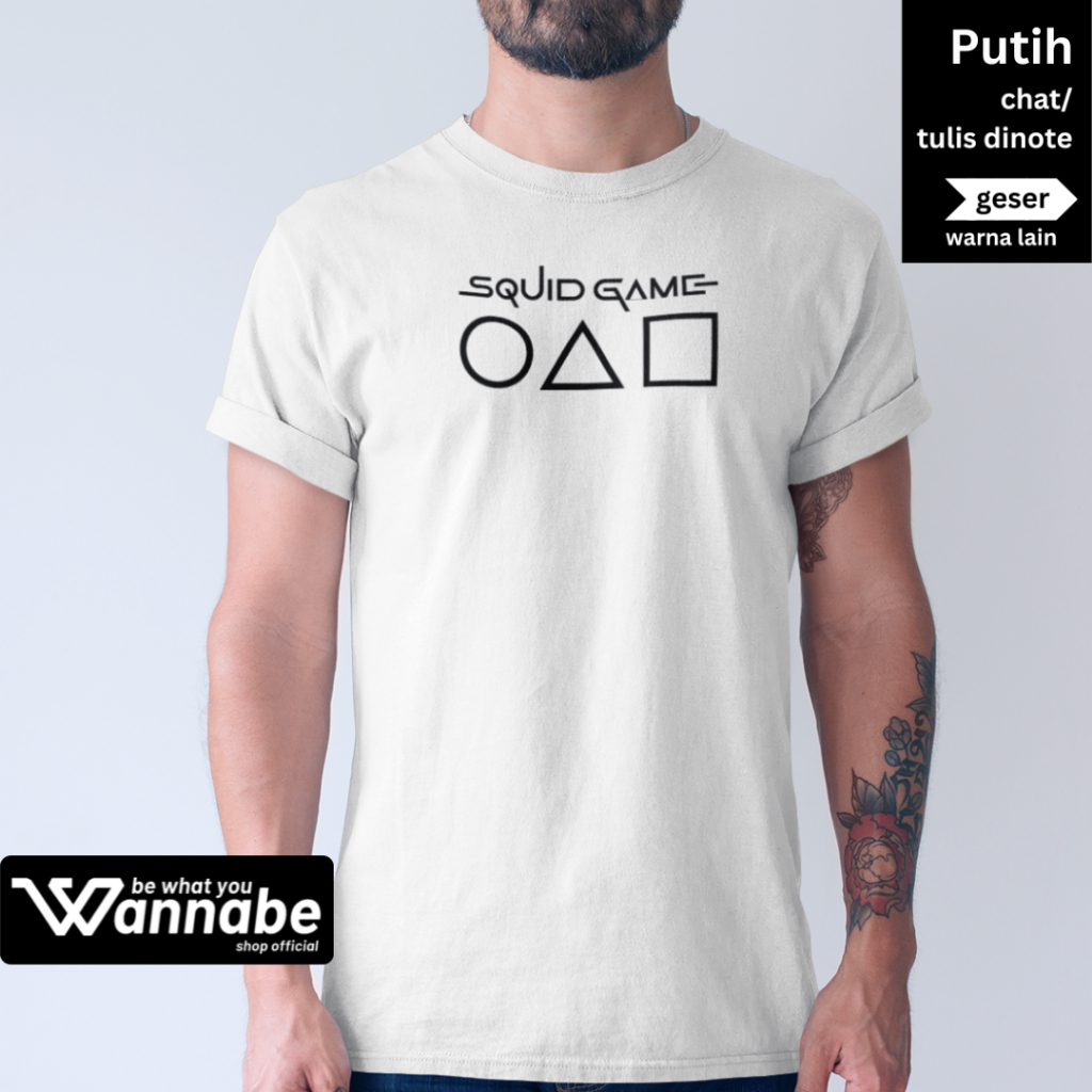 Jual Kaos Squid Game Baju Distro Pakaian Pria Distro KOREA SQUID GAME ...