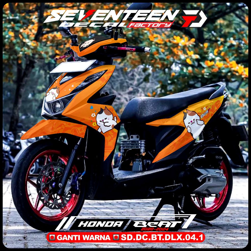 Jual Decal Stiker Variasi BEAT DELUXE NEW full Body POLOS Sticker full ...