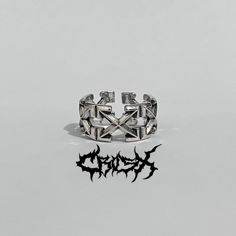 Jual OFF WHITE RING / CINCIN BINTANG ARROW PANAH CINCIN SALIB SUN MOON ...