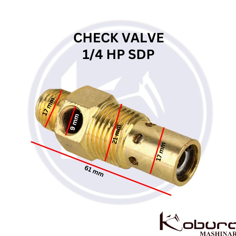 Jual Readystock ZVF Check Valve 14 HP SDP Klep Tangki Kompresor Angin ...