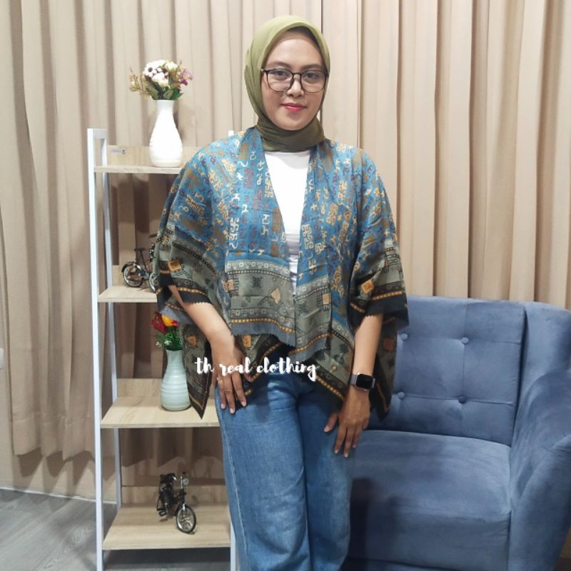 Jual | COD | OOTD outer scarf batwing / outer scarf model kelalawar ...