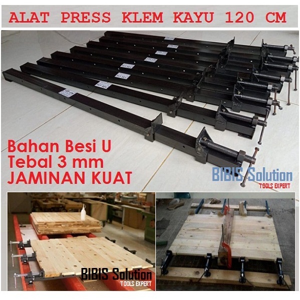 Jual T Bar Sash Clamp Pres Kayu 1200 Mm Catok TBar Panjang 120 cm Klem ...
