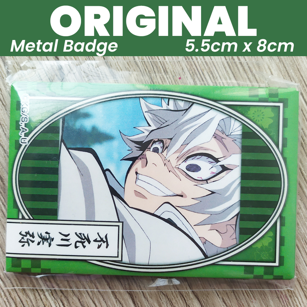 Jual Sanemi Shinazugawa Demon Slayer Yaiba Square Can Badge B Box ...