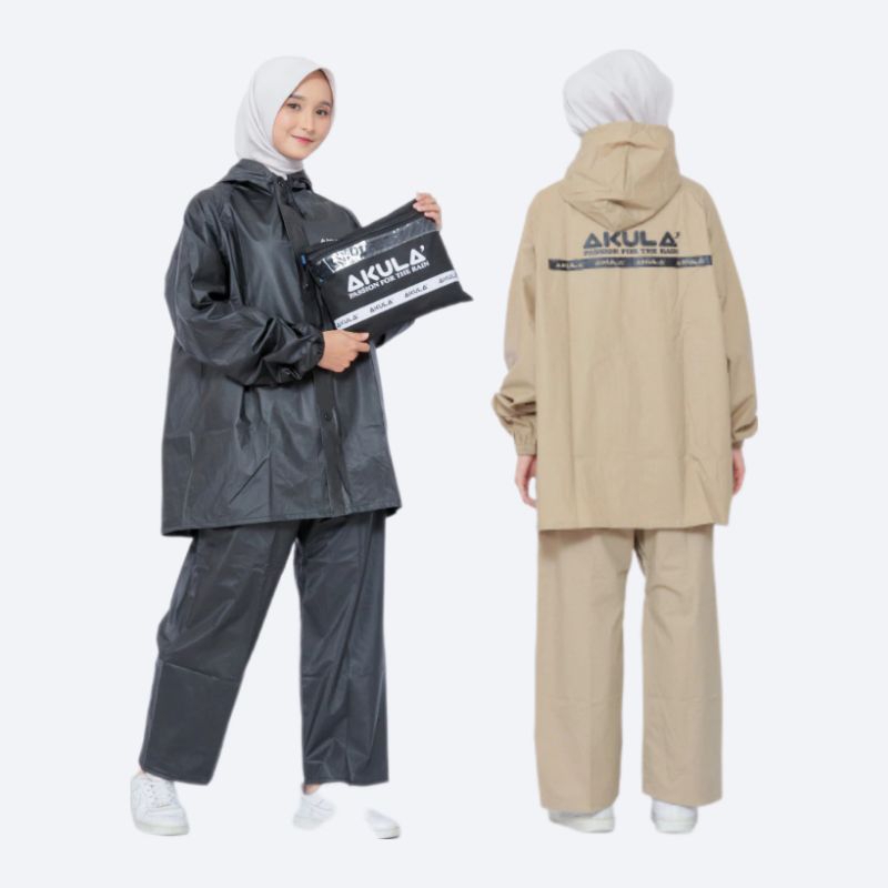 Jual Jas Hujan Akula Mantel Raincoat Kualitas Premium Setelan Baju ...