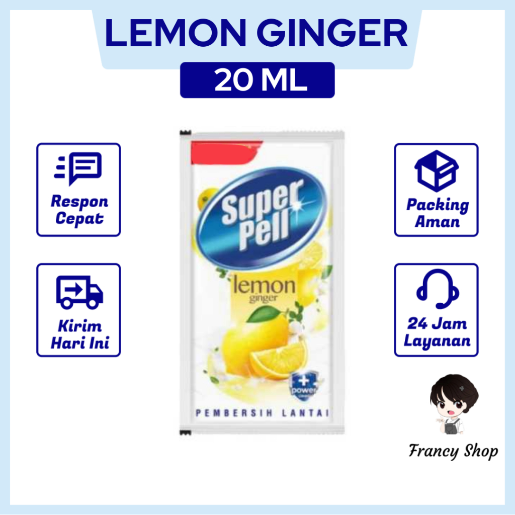 Jual Super Pell Lemon Pembersih Lantai Sachet 20 ml | Shopee Indonesia