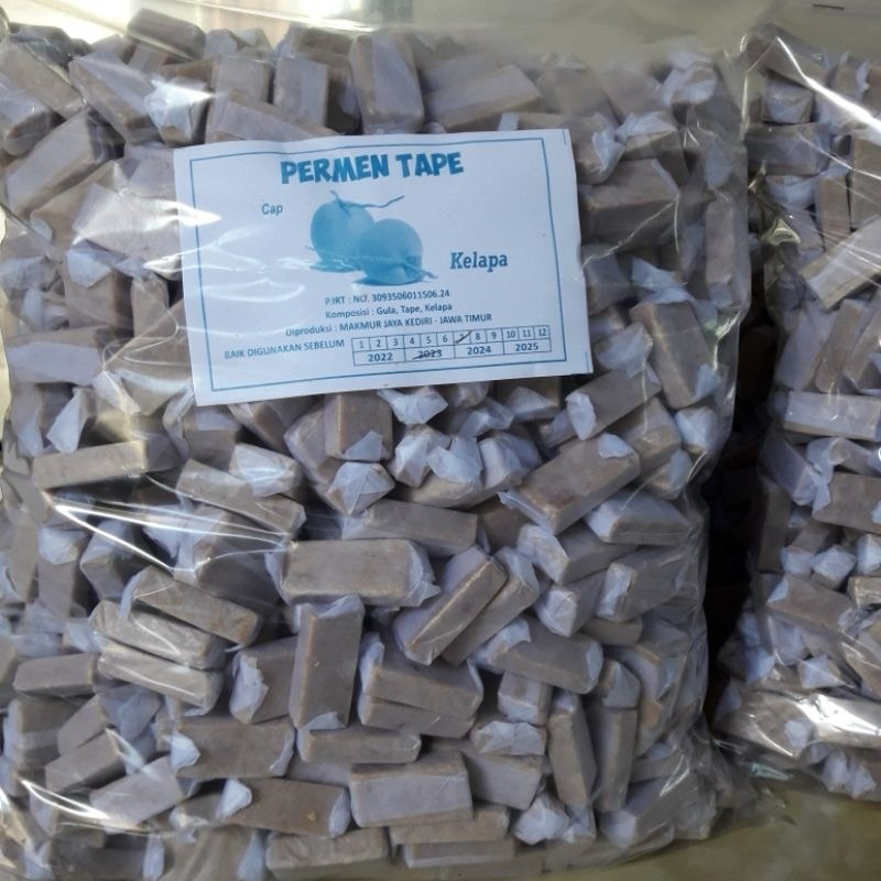 Jual Permen tape kiloan suwar suwir dodol cap kelapa 5 kg | Shopee ...