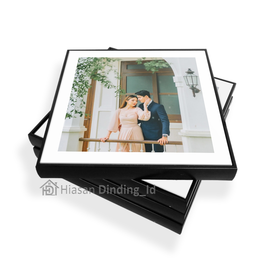 Jual Cetak Foto + Bingkai Fiber Block Minimalis Premium 20x20cm 30x20cm ...