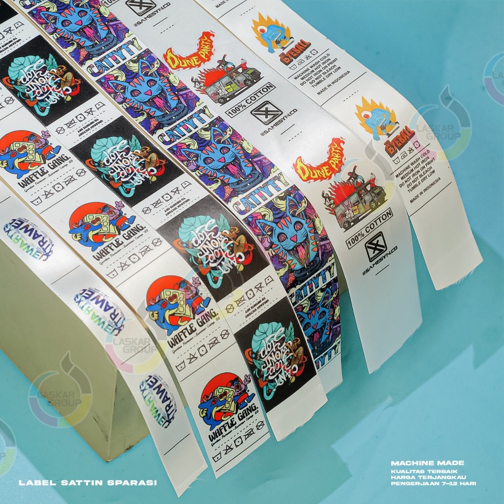 Jual satin putih satin label satin merek label pakaian label baju label ...