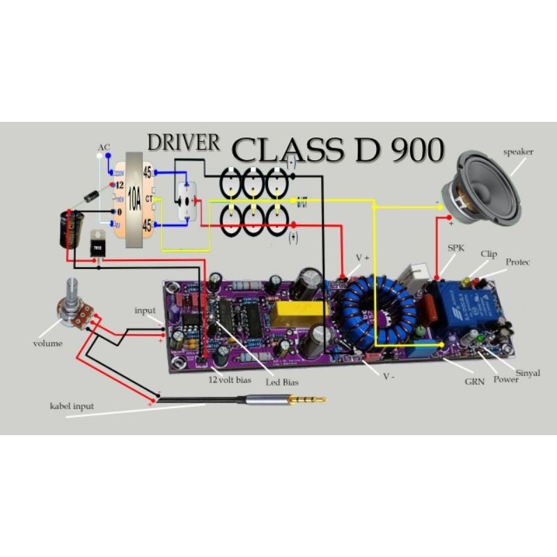 Jual Class D D900 Kit Power Amplifier 900w Protector | Shopee Indonesia
