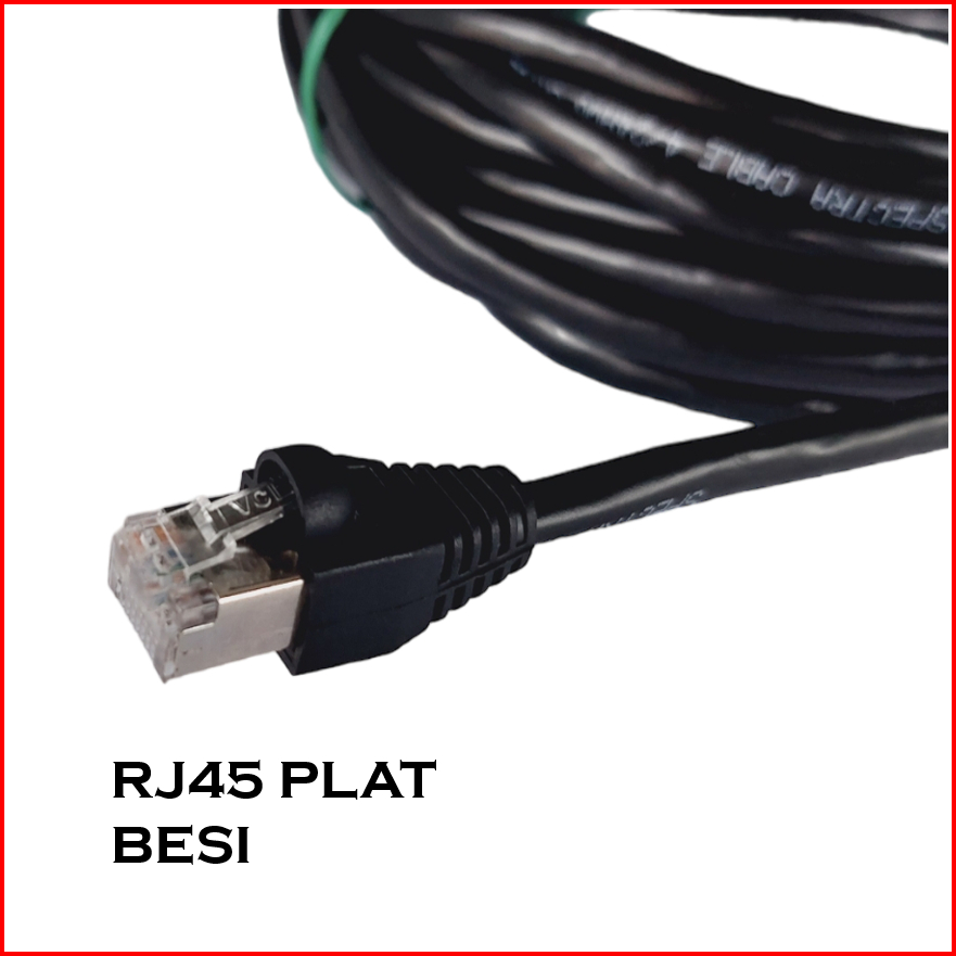 Jual Kabel LAN OUTDOOR STP CAT5e 15Meter Rj45 Plat Besi 15M OD 15 Meter ...