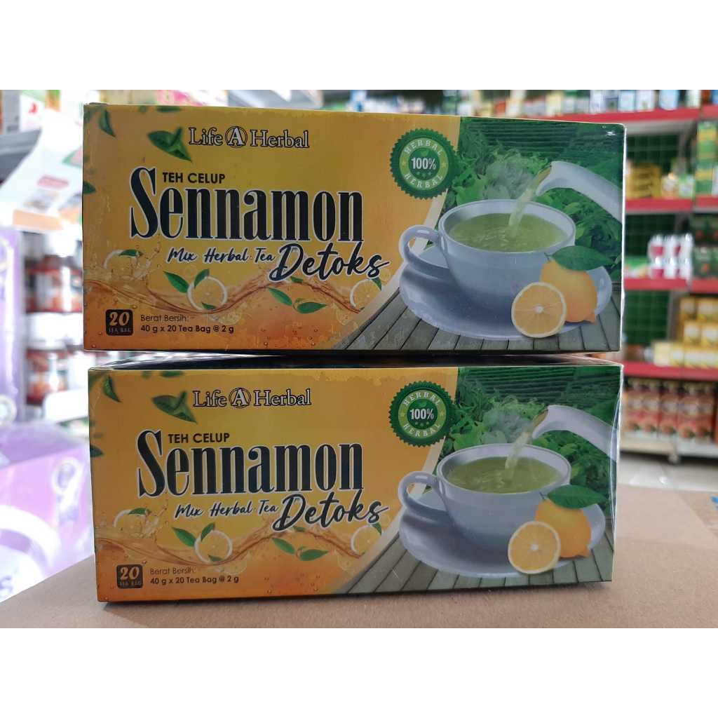 Jual PAKET 2 KOTAK Teh Celup SENNAMON Mix Herbal Tea Detoks Membantu ...