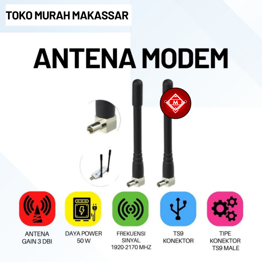 Jual ANTENA MODEM / MODEM ROUTER WIFI / ANT-MDM1 | Shopee Indonesia