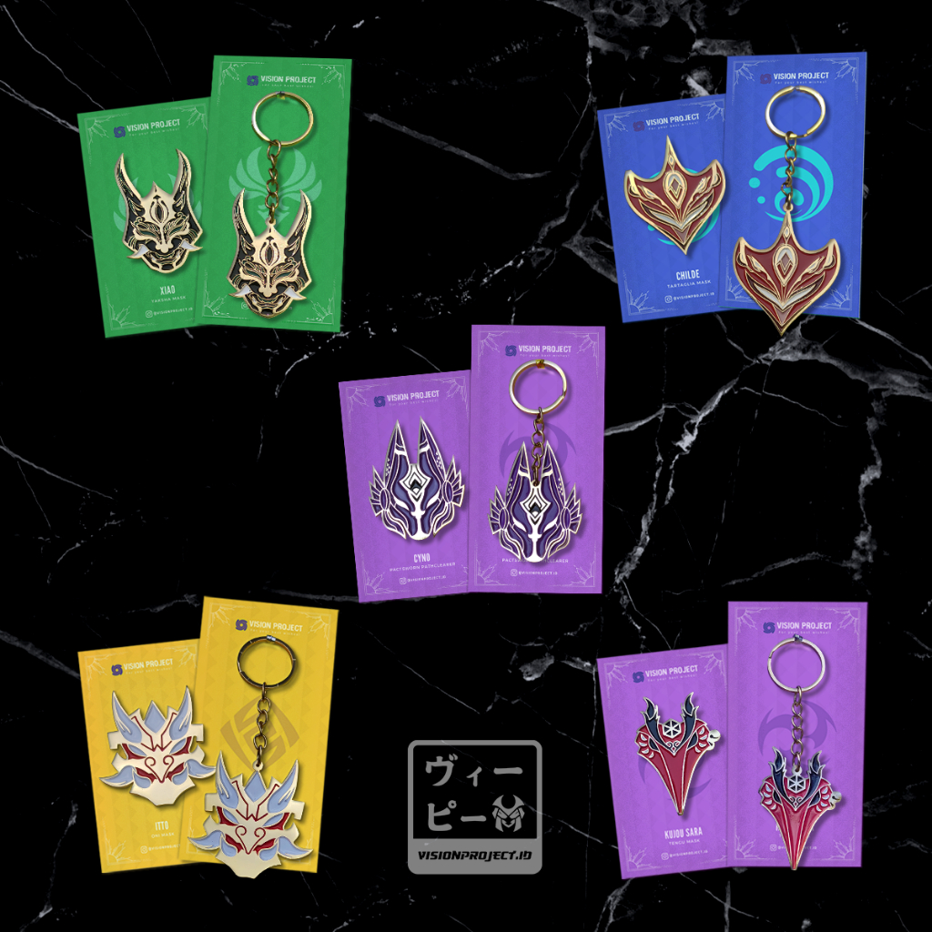 Jual (INTERNATIONAL ORDER 2) Soft Enamel Pin / Keychain Genshin Impact ...