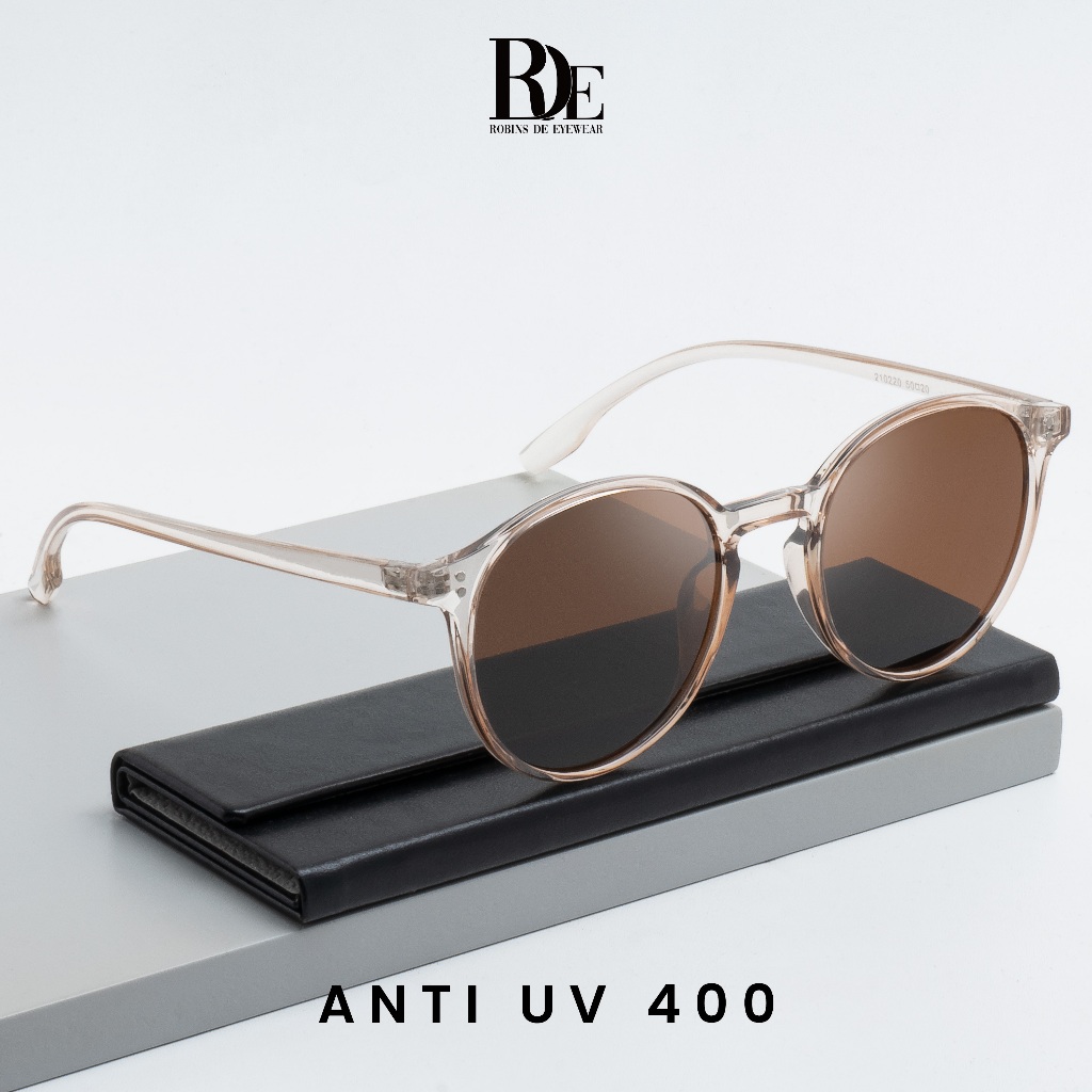 Jual Robins - Kacamata Hitam Bulat TR90 Polarized Anti Radiasi UV 400 Sunglasses Pria wanita ...
