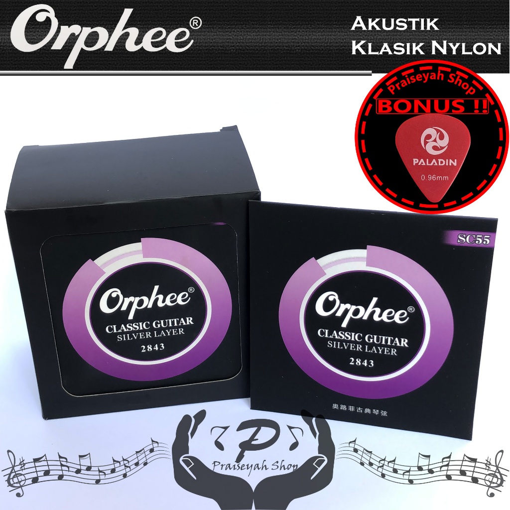 Jual Senar Gitar Akustik Nylon Orphee SC55 Klasik Nilon SC 55 | Shopee ...