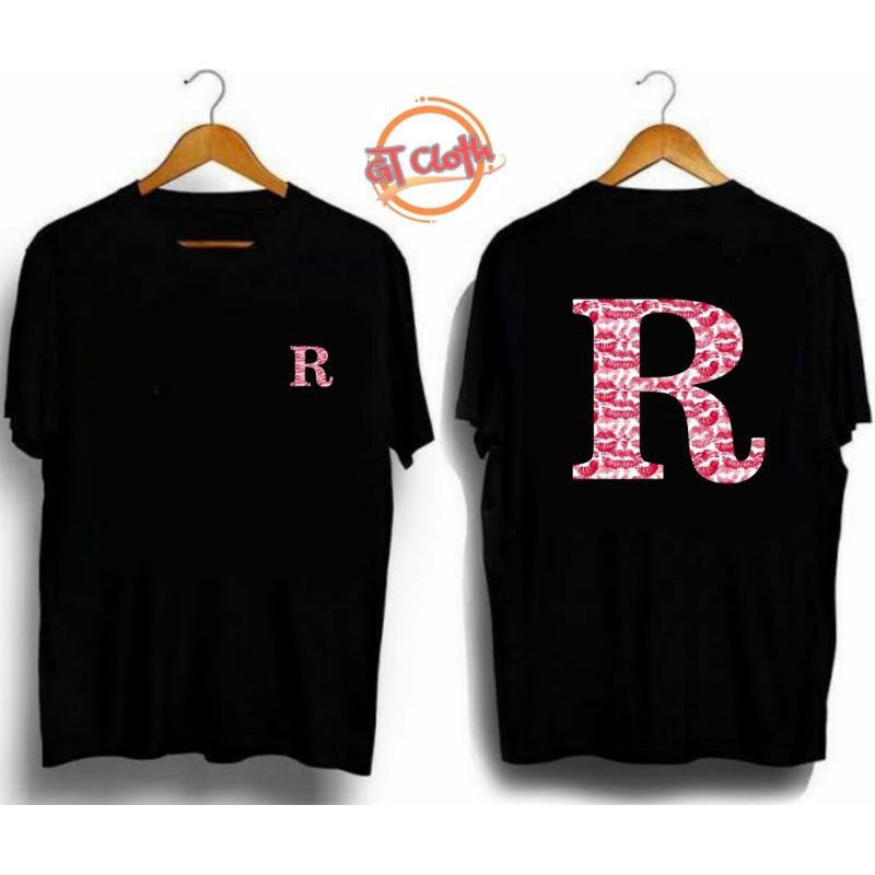 Jual LOGO Inisial Nama Huruf R Kiss Baju Kaos Distro Premium Pria ...