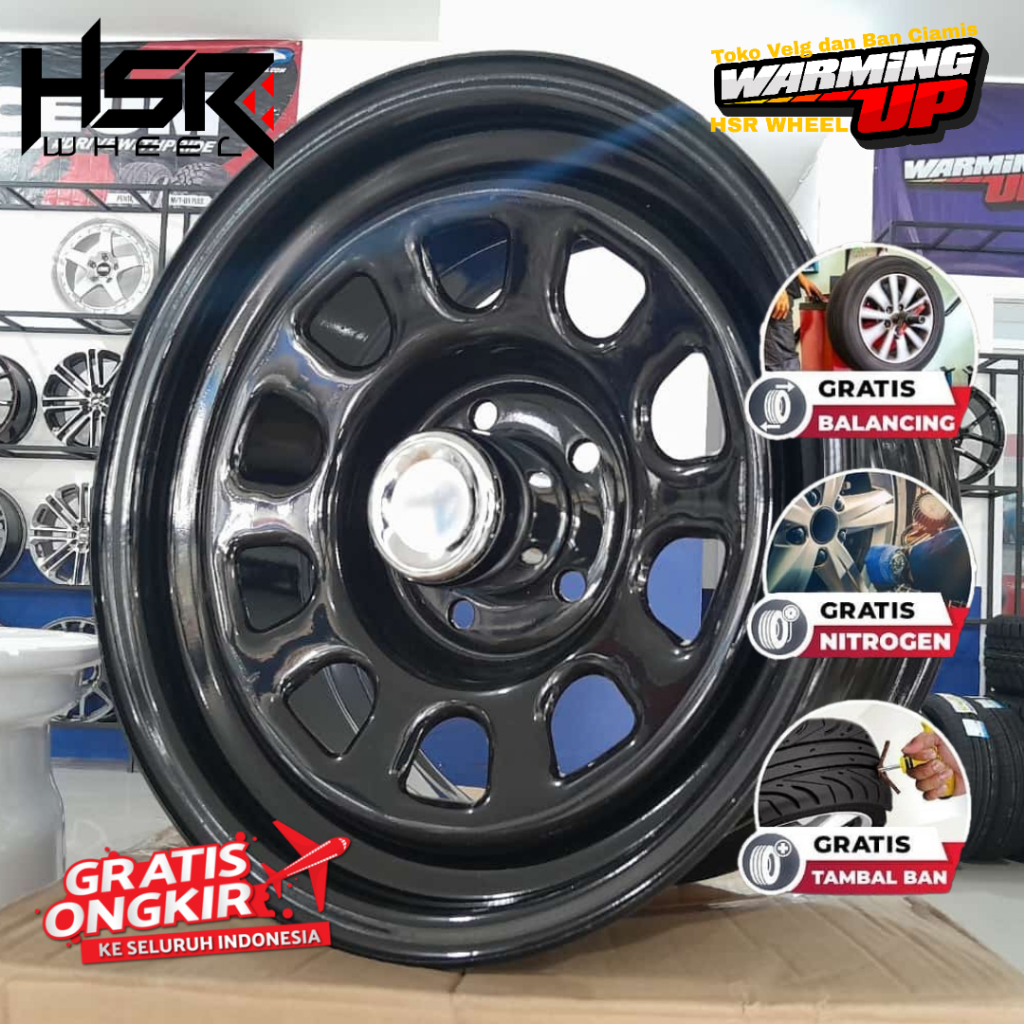 Jual Velg Kaleng Besi Ring 15 APV Luxio L300 Rush Terios Baut 5x114,3 ...