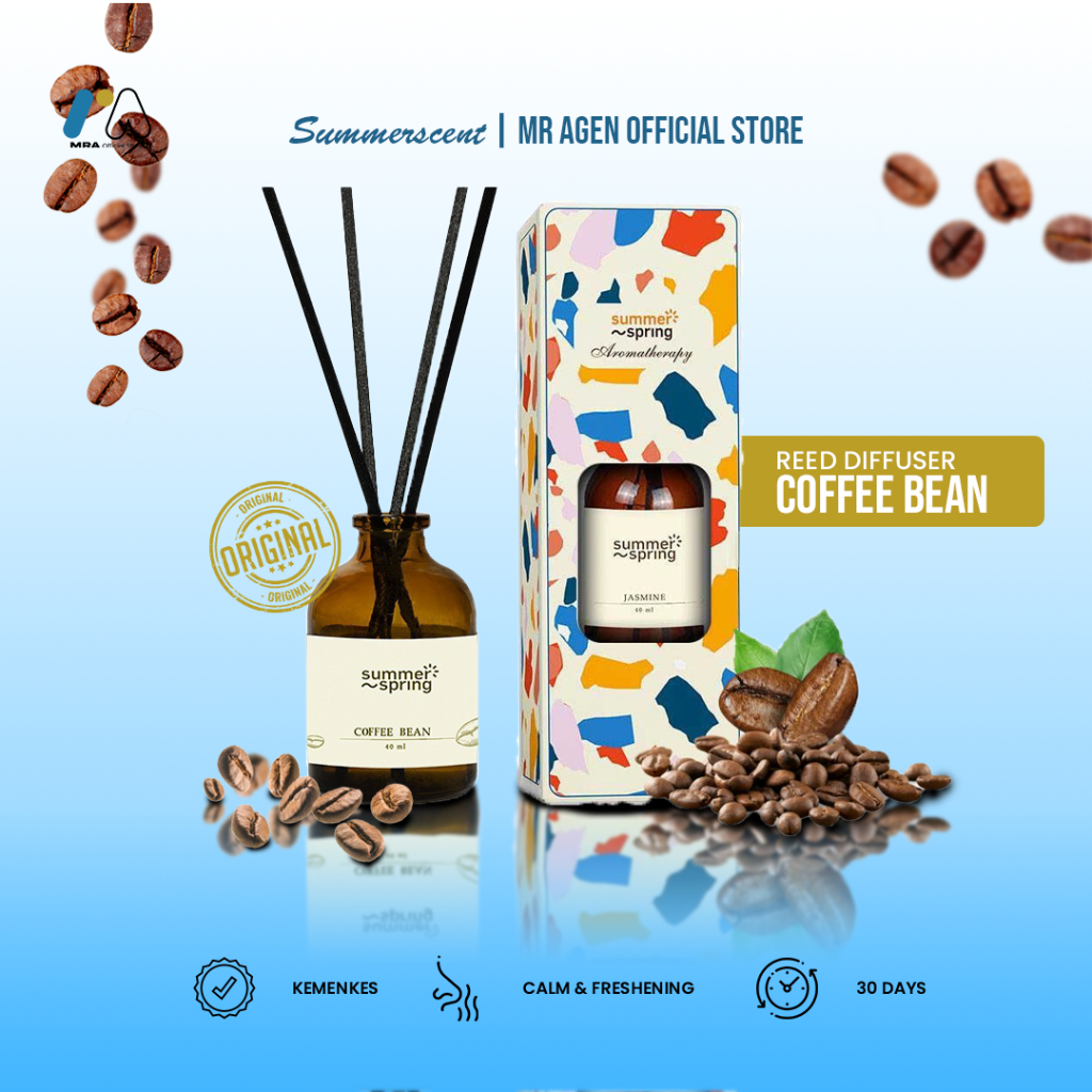 Jual Reed Diffuser Coffee Bean - Summerspring Pengharum 40 ML - Pengharum Ruangan / Pengharum ...