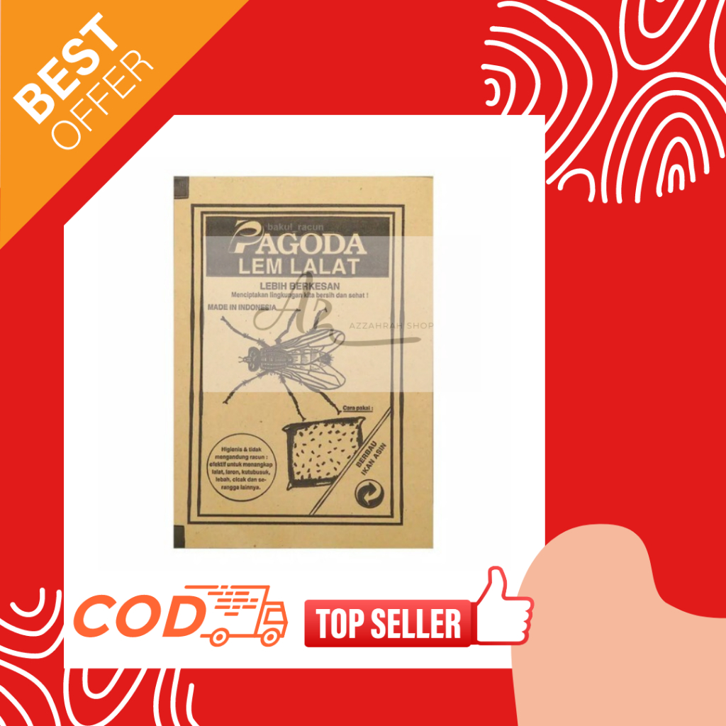 Jual LEM LALAT KERTAS PELEKAT PERANGKAP LALAT LALER CICAK AROMA IKAN ...