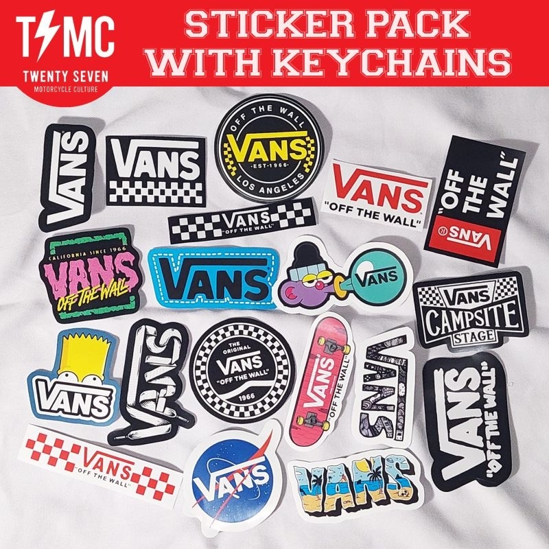 Jual Stiker / sticker pack vans + keychains | Shopee Indonesia