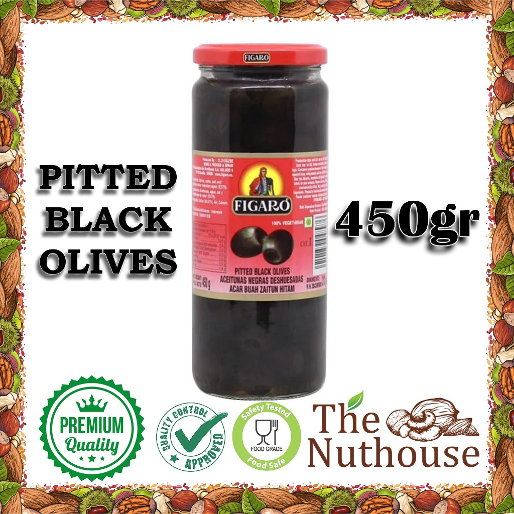 Jual FIGARO Pitted Black Olives / Acar Buah Zaitun Hitam 450gr | Shopee Indonesia