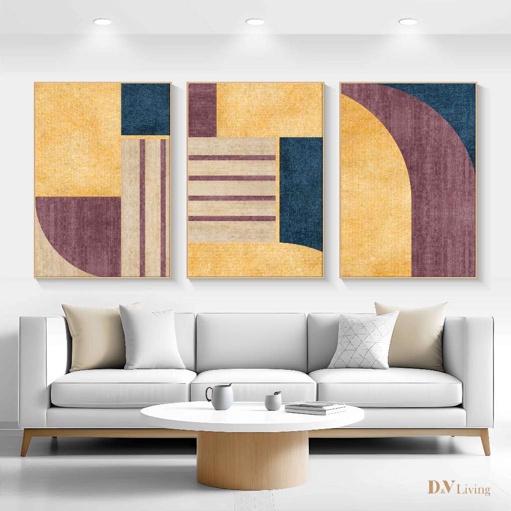 Jual DVLIVING Hiasan Dinding Ruang Tamu Minimalis 80x57cm & 40x57cm ...