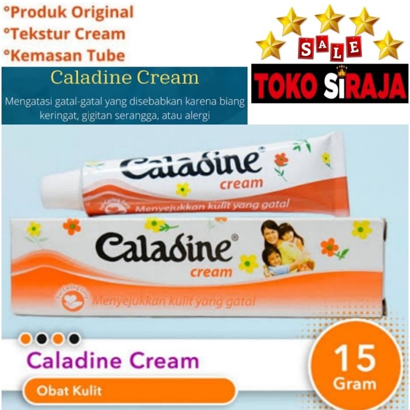 Jual CALADINE CREAM 15 GRAM / CREAM CALADIN 15 GR / CREAM GATAL KULIT ...