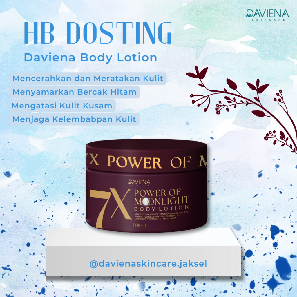 Jual DAVIENA HB DOSTING BODY LOTION 7X POWER OF MOONLIGHT BODY LOTION ...