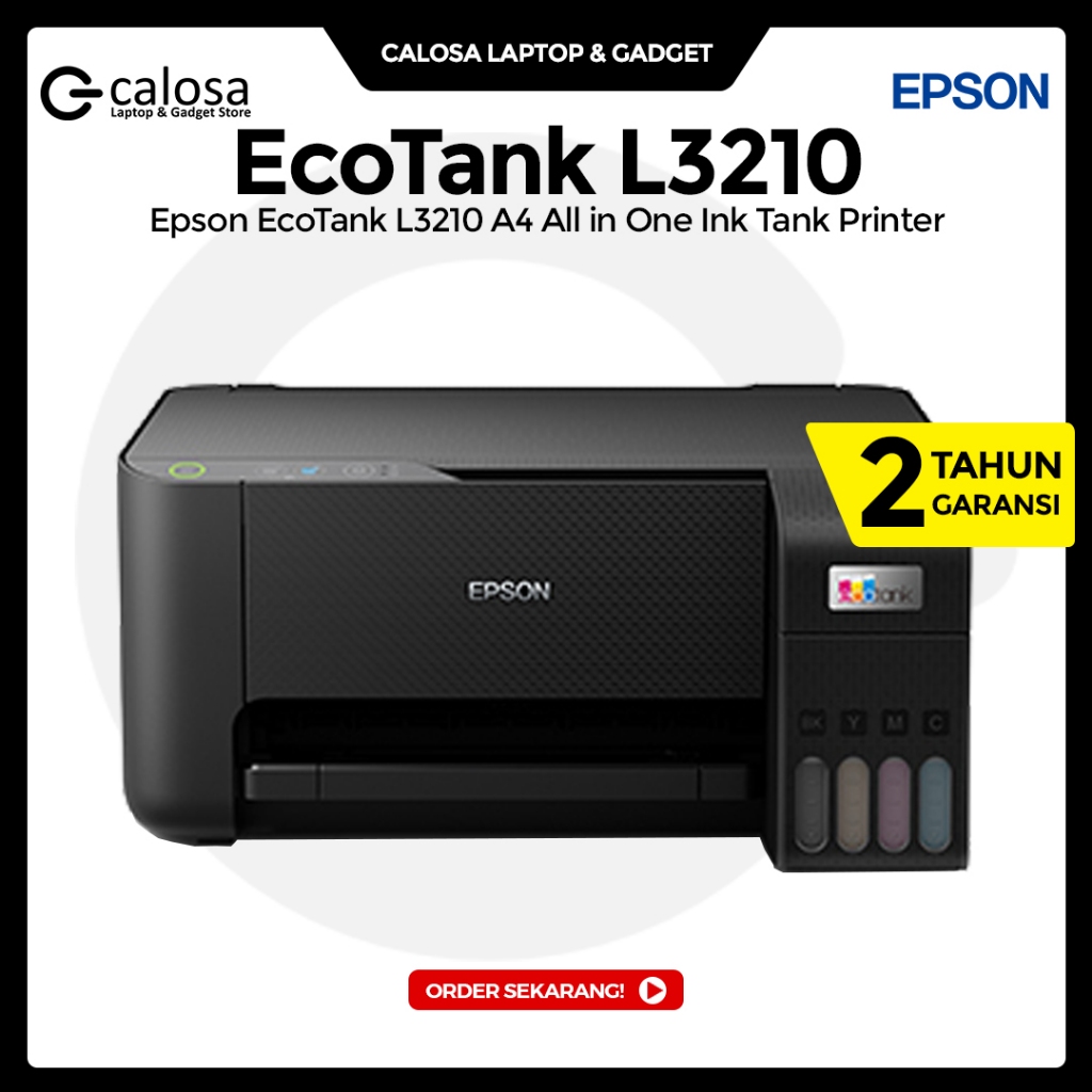 Jual Epson EcoTank L3210 A4 All in One Ink Tank Printer - Print Scan Copy AIO Original Garansi ...
