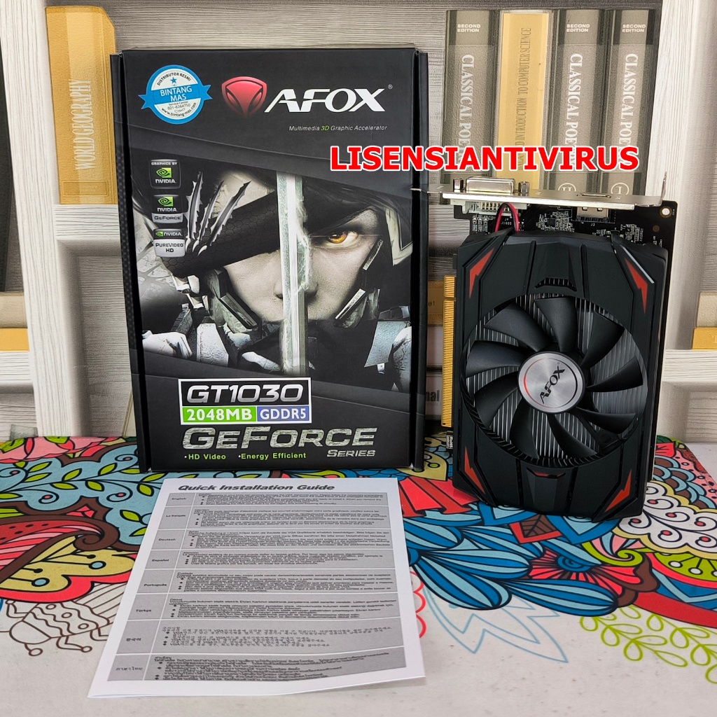 Jual GAMING VGA AFOX GRAPHICS CARD NVIDIA GEFORCE GT1030 GT 1030 DDR5 ...