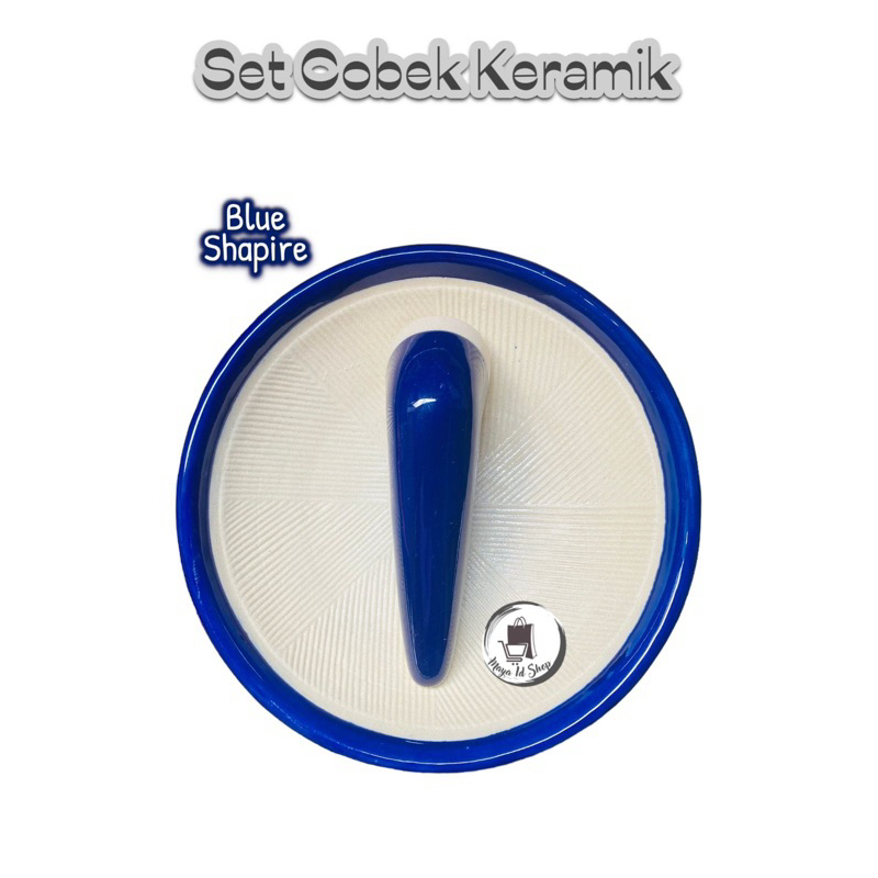 Jual Set Cobek Keramik Estetik Cobek Viral / Uleg Keramik / Cobek ...