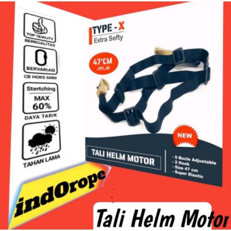 Jual Tali Pengikat Helm Motor 2 Kait Jaring Pengikat Jok Helm / Tali ...