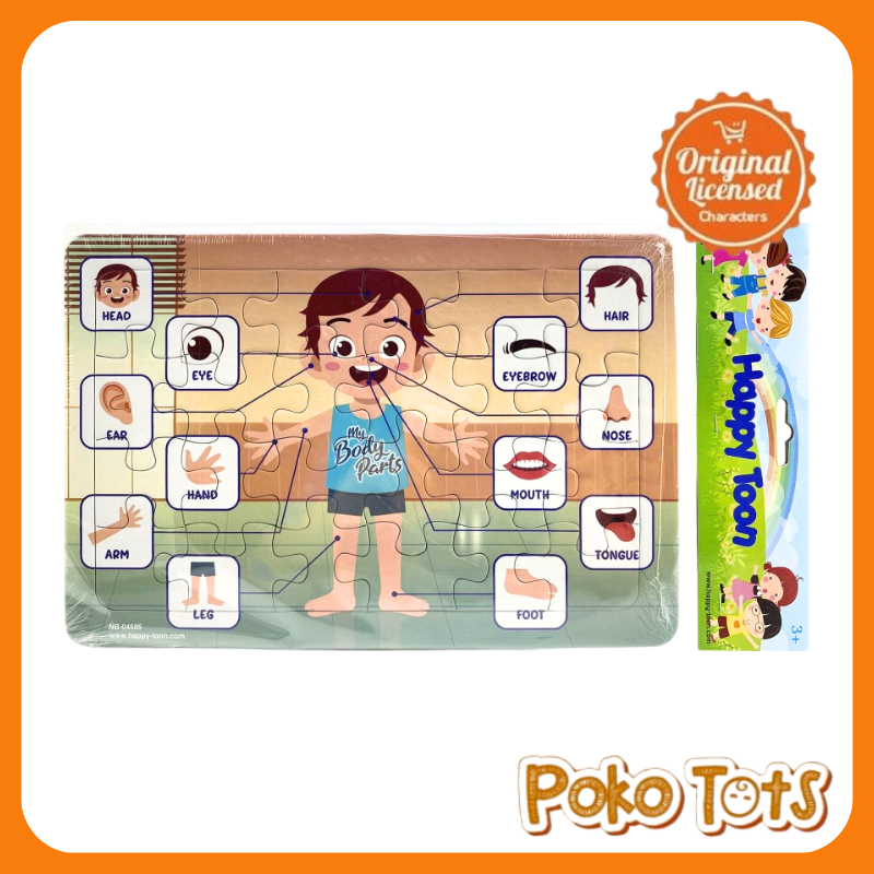 Jual Happy Toon I Know My Body Puzzle 24pcs Puzzle Jigsaw WHS | Shopee ...