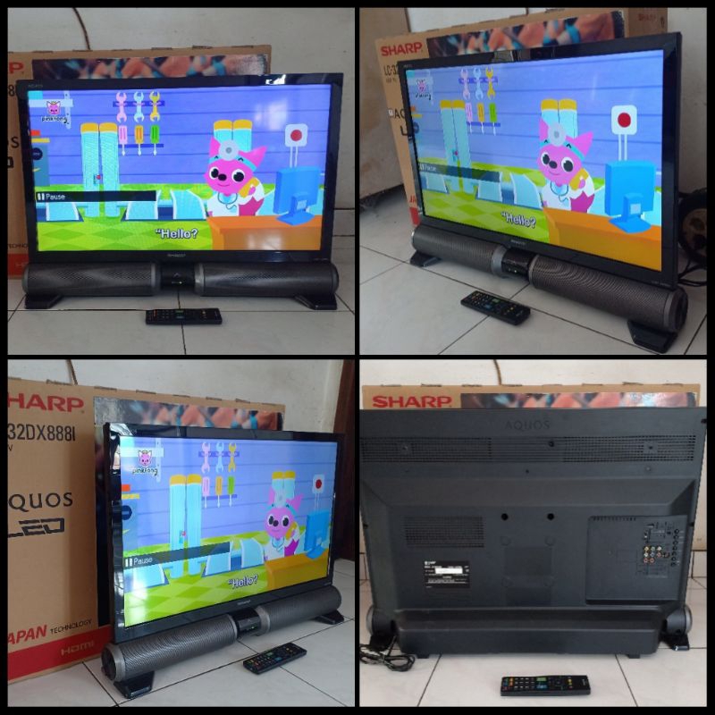 Jual TV Sharp Aquos Iioto 32 Inch Mulus Lengkap Original HDMI Speaker ...