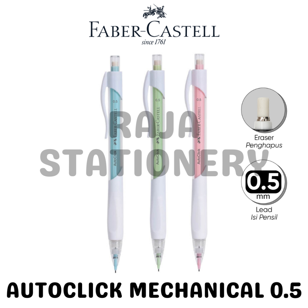 Jual Faber Castell Mechanical Pencil 0.5 AutoClick / Pensil Mekanik ...