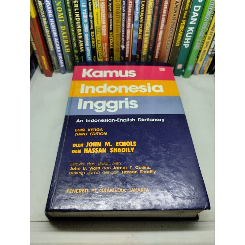 Jual KAMUS INDONESIA INGGRIS - AN INDONESIAN ENGLISH DICTIONARY THIRD ...