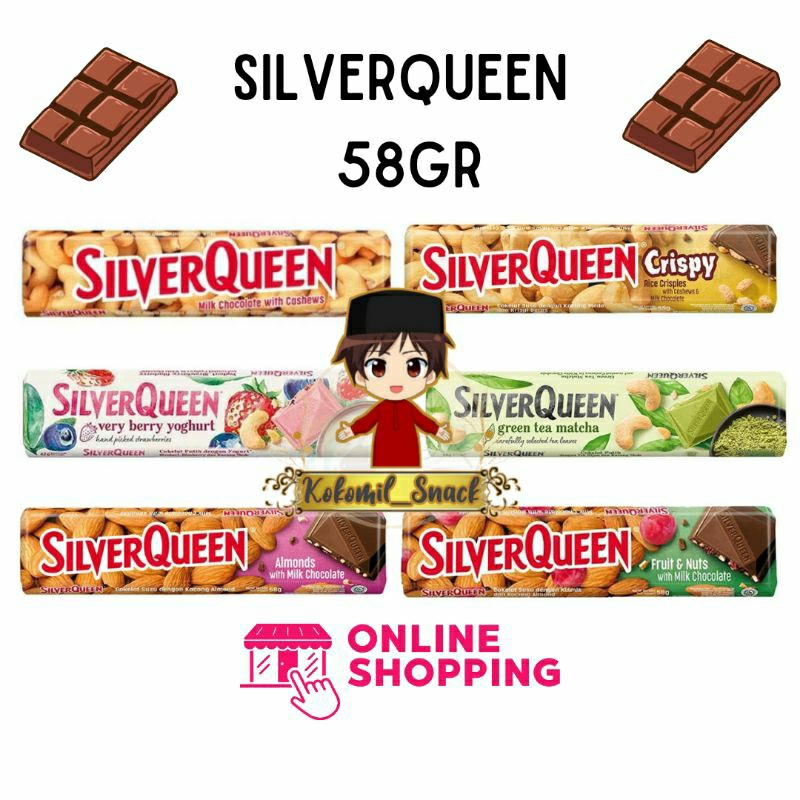 Jual Silverqueen 58gr | Shopee Indonesia