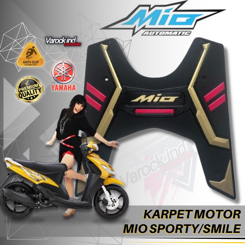 Jual karpet motor mio sporty mio smile mio karbu bahan full karet ...