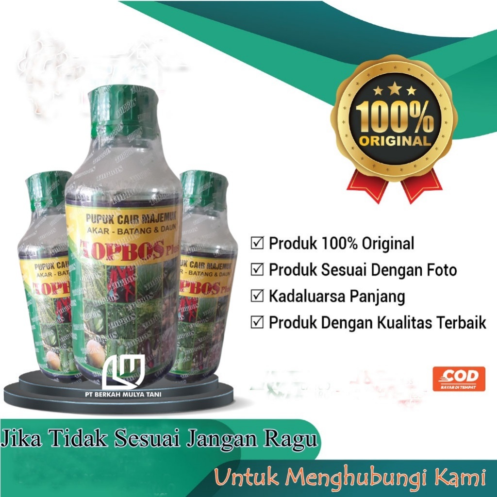 Jual Pupuk Cair Majemuk TOPBOS Plus Top Bos 1 Liter | Shopee Indonesia