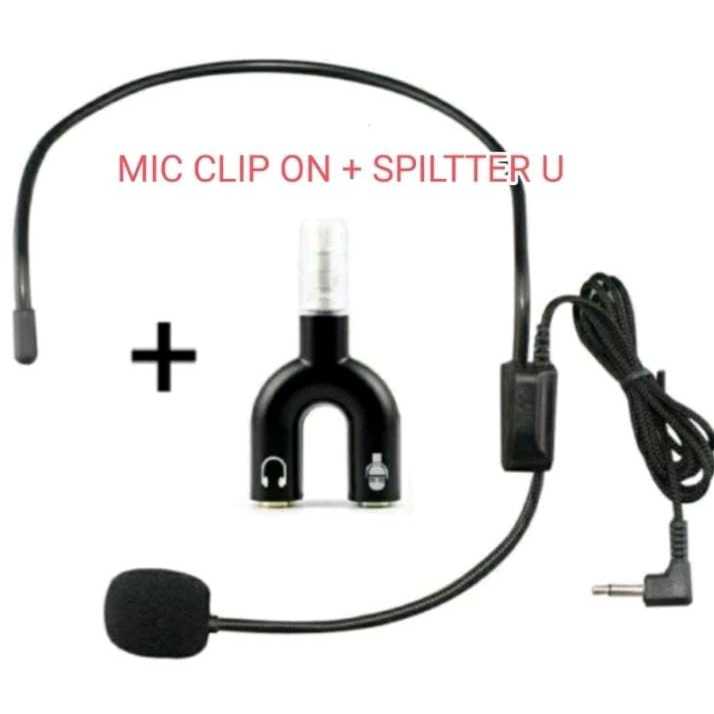 Jual Mic CLIP ON BANDO / Headset Microphone Bando Jack 3.5mm | Shopee ...