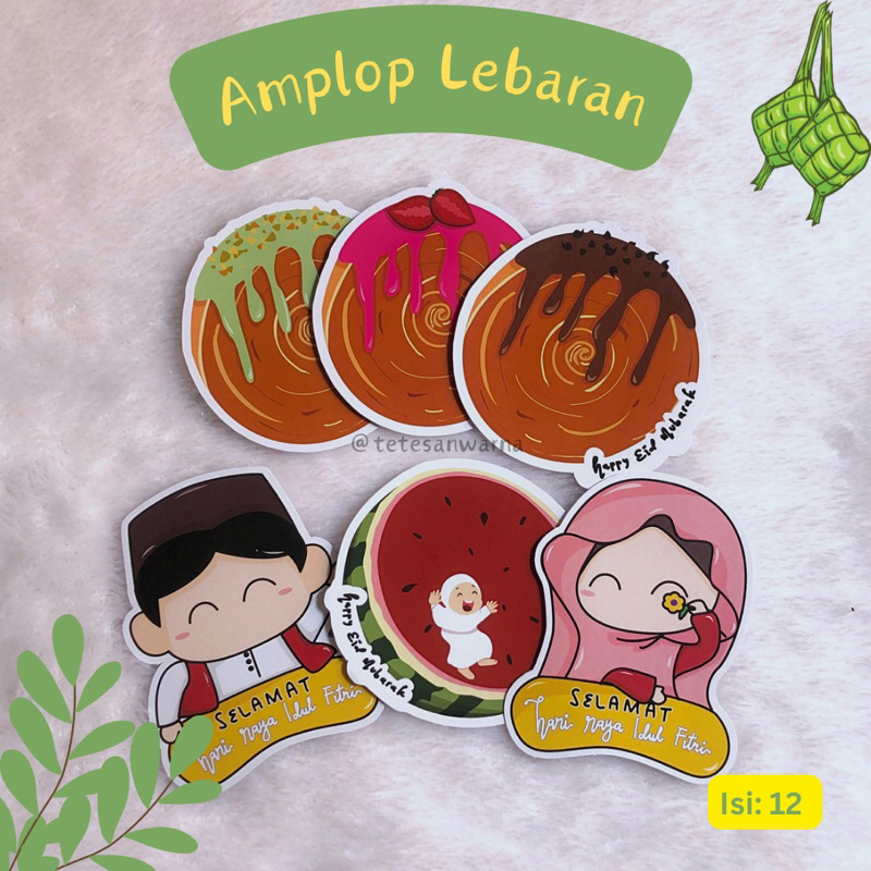 Jual Amplop Karakter Lebaran 3D cute - by tetesanwarna AMPLOP IDUL ...