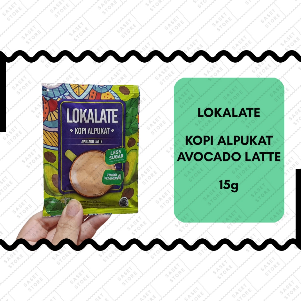 Jual Lokalate Kopi Alpukat Avocado Latte 15g Sachet Kopi Instan Serbuk ...