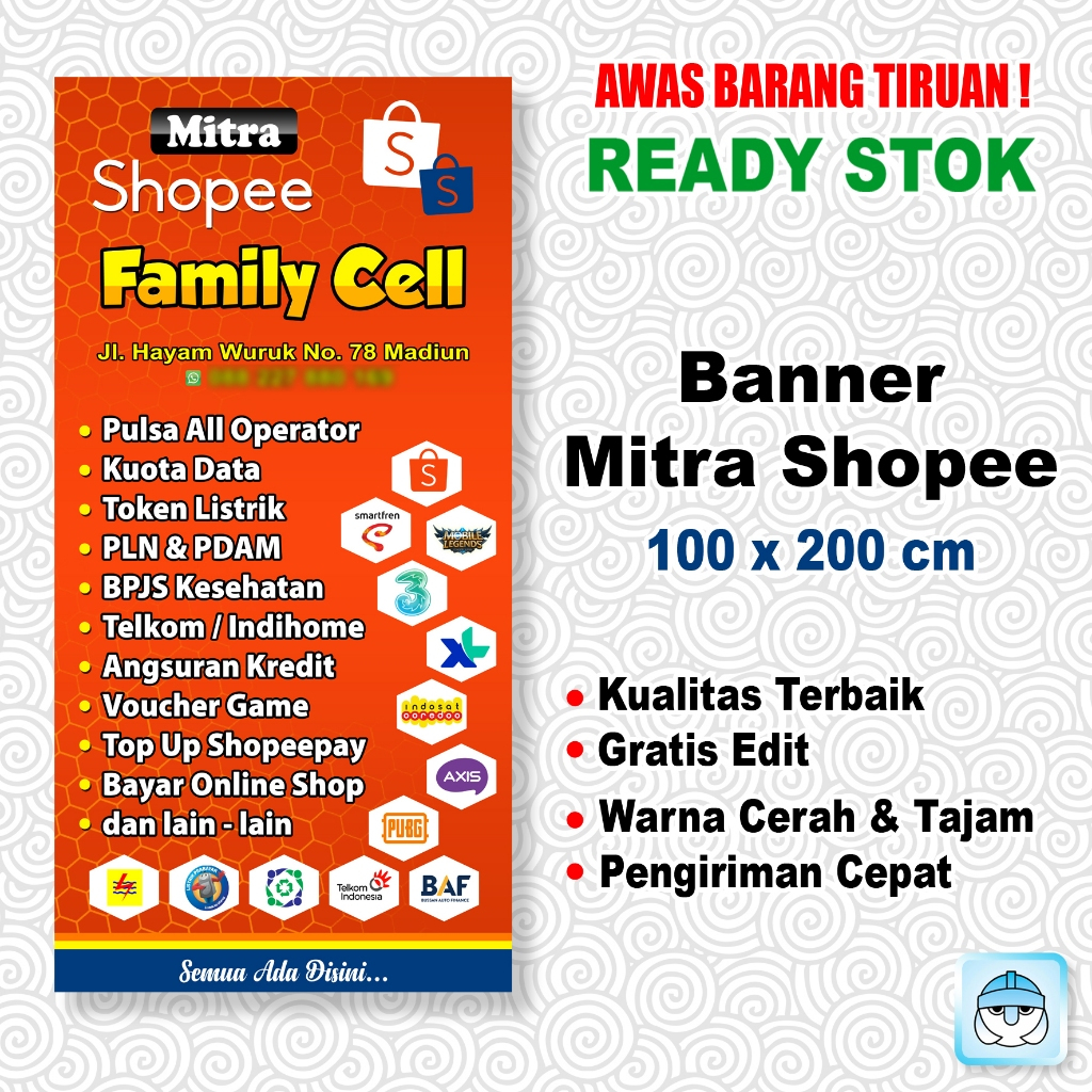 Jual BANNER SPANDUK MITRA SHOPEE TERMURAH | Shopee Indonesia