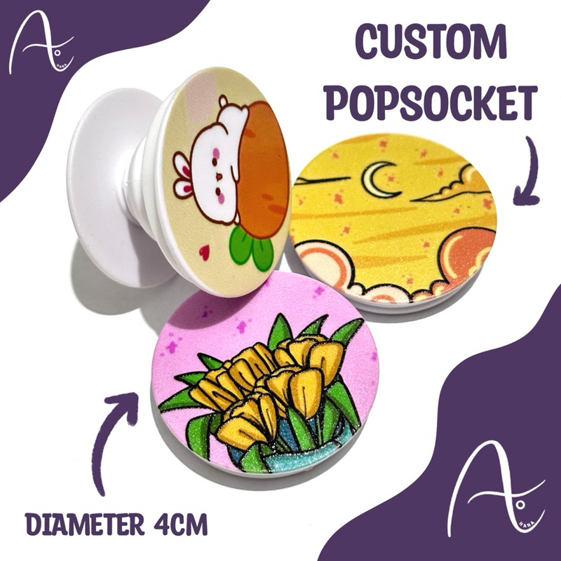 Jual CUSTOM POPSOCKET | GRIPTOK (PRINT UV) | Shopee Indonesia