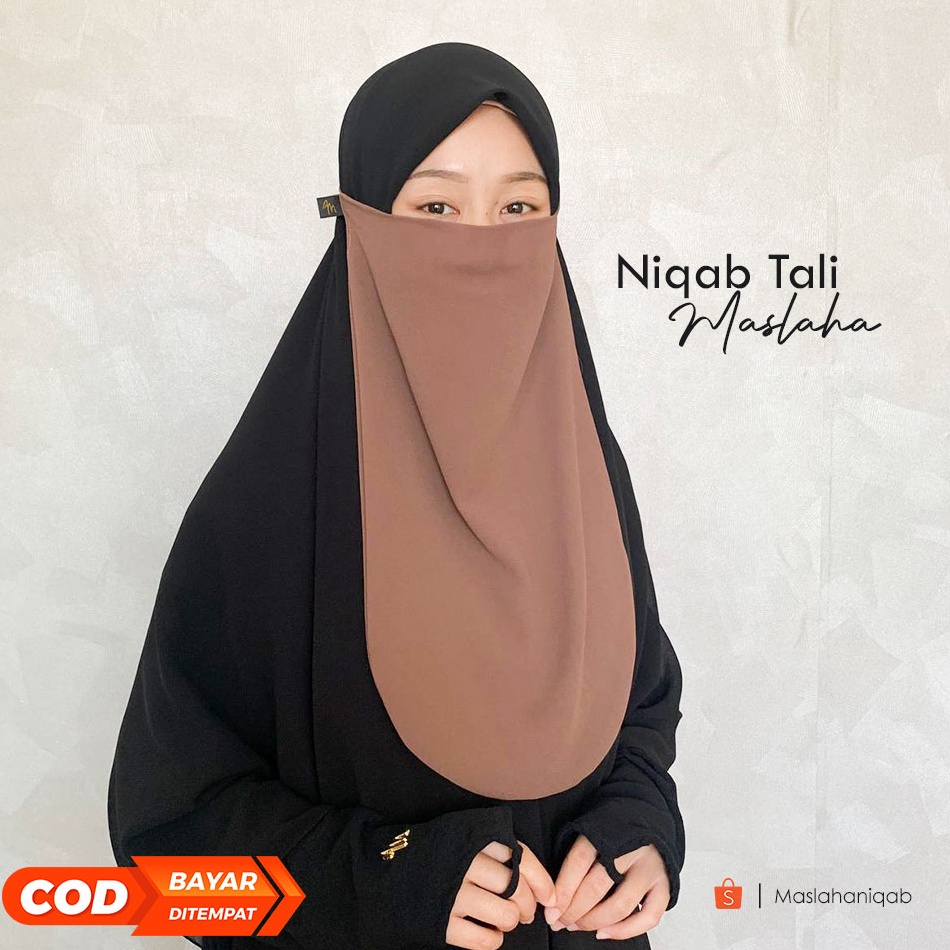 Jual Official Shop Maslaha Niqab l Niqab Tali Maslaha l Cadar Tali Babydoll Tanpa Jahitan ...