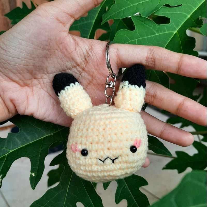 Jual Pikachu Pokemon Crochet Keychain / Gantungan Kunci Rajut Pikachu ...